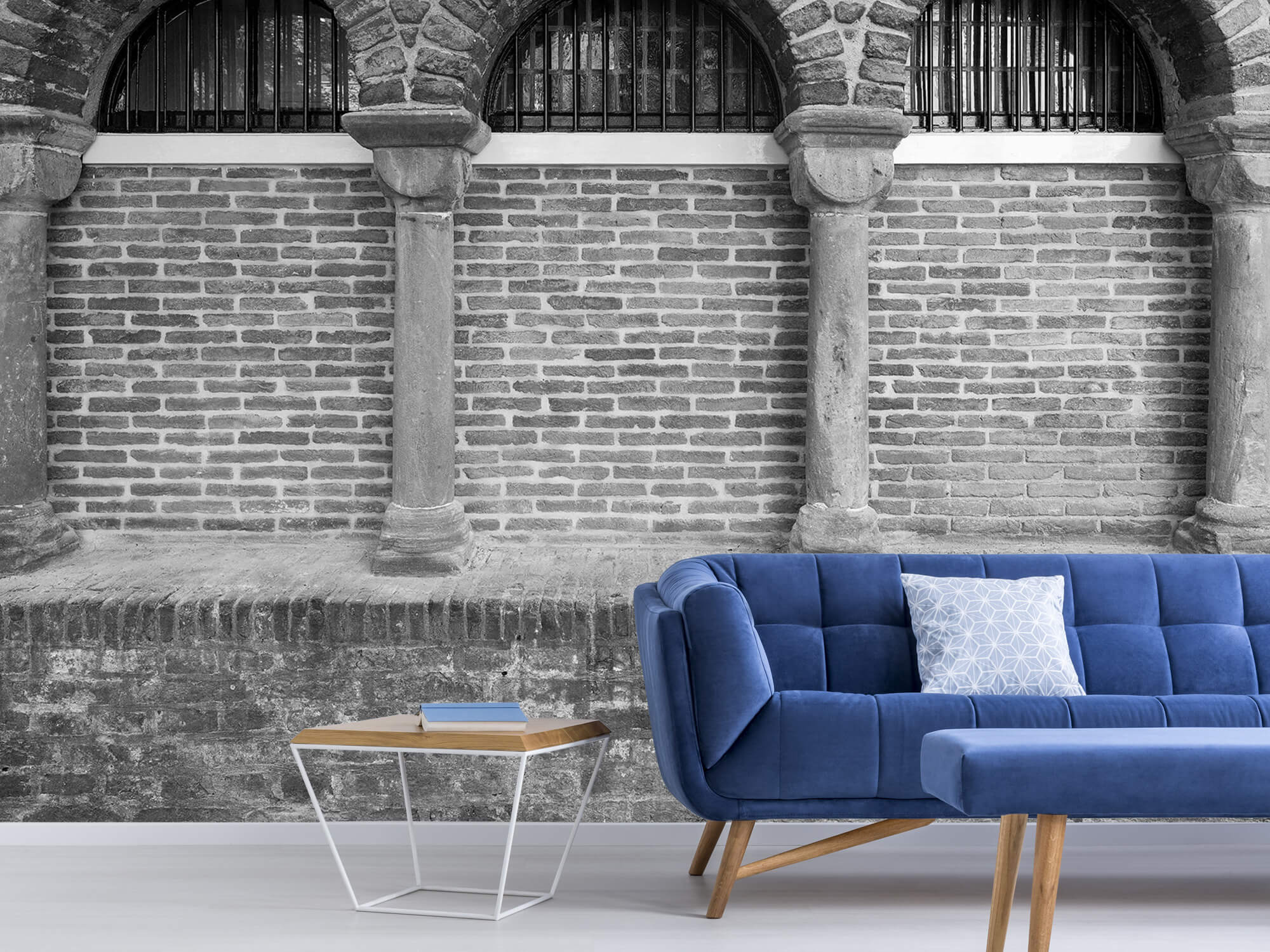 Muur met bogen - Fotobehang