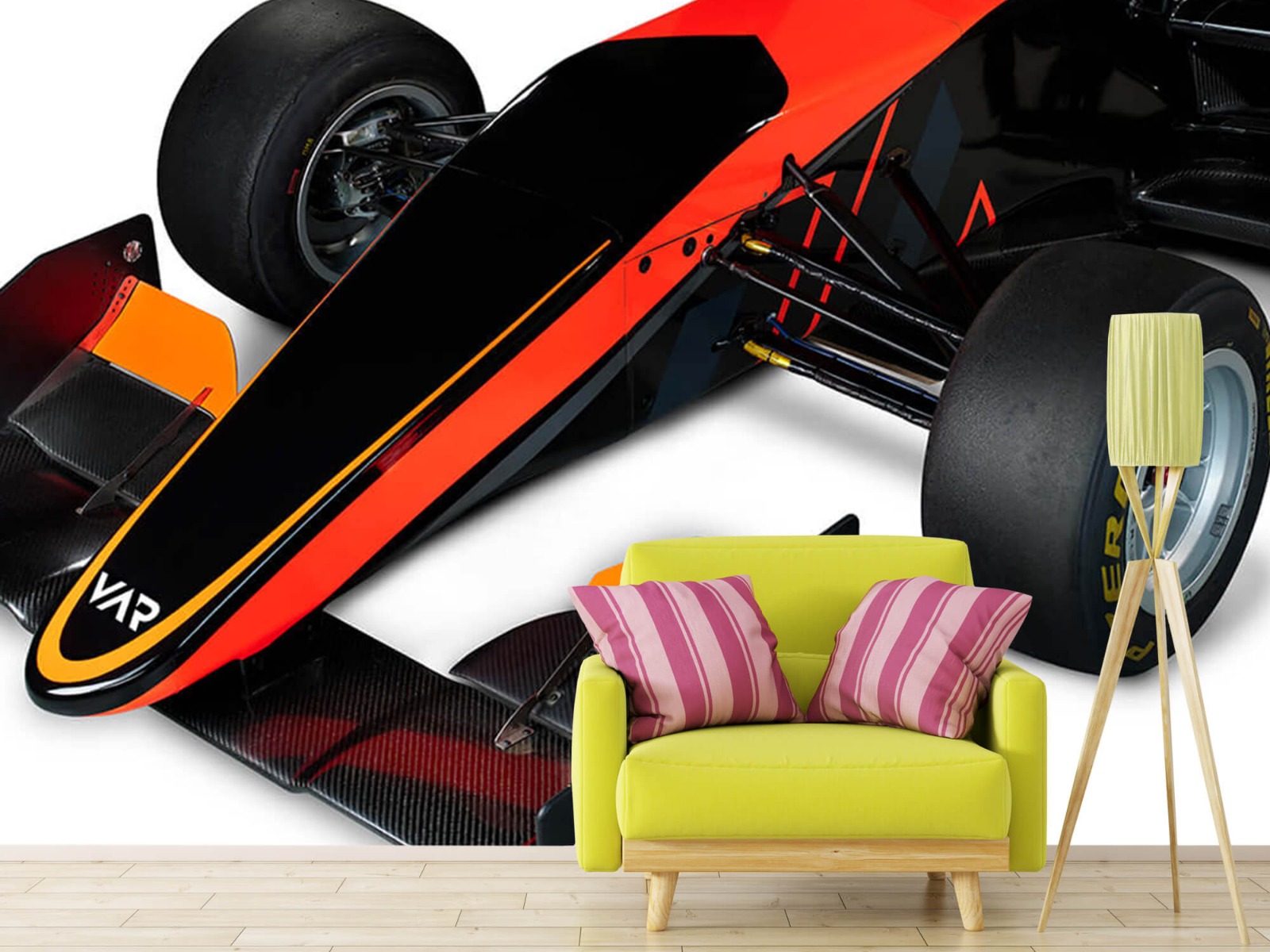 Formula 3 - Left front view, 3d - Fotobehang